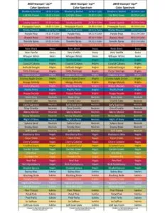 19-20 Colors in Color Family then Alphabetical Order