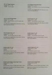 Labels, Case Inserts, and Charts for 16-17 Annual Catalog