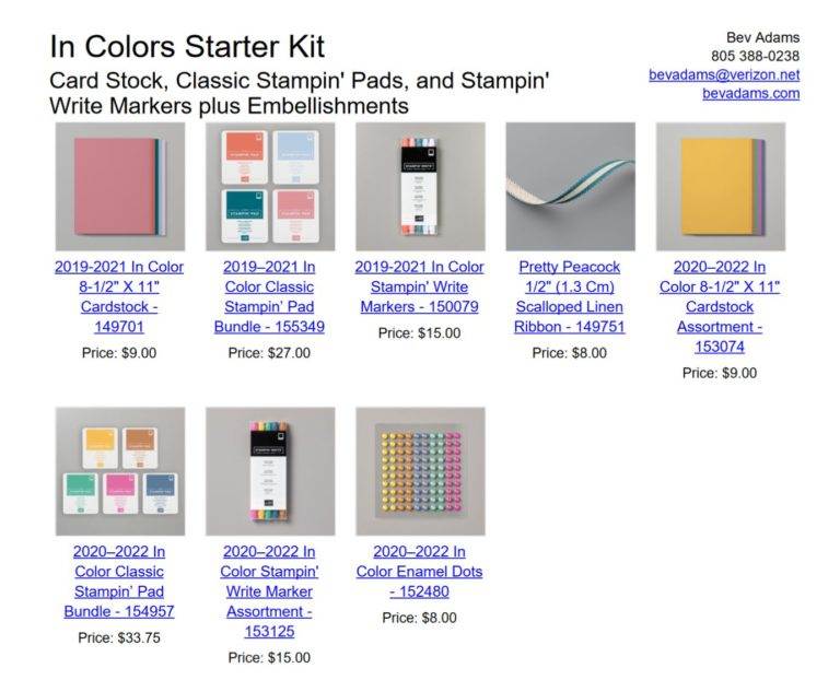 Starter Kit Tips and Suggestions