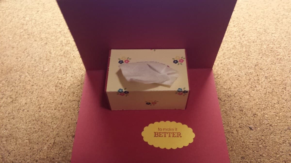 Get Well with Pop-Up Tissue Box