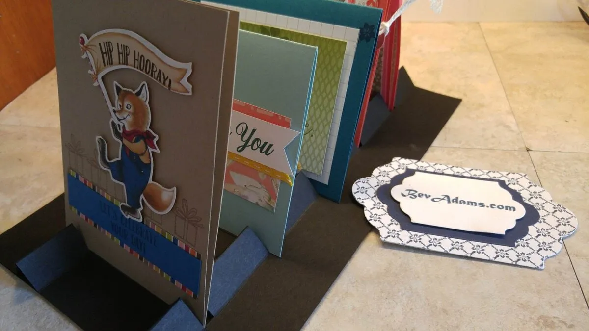 Card Display (that folds flat for easy storage)